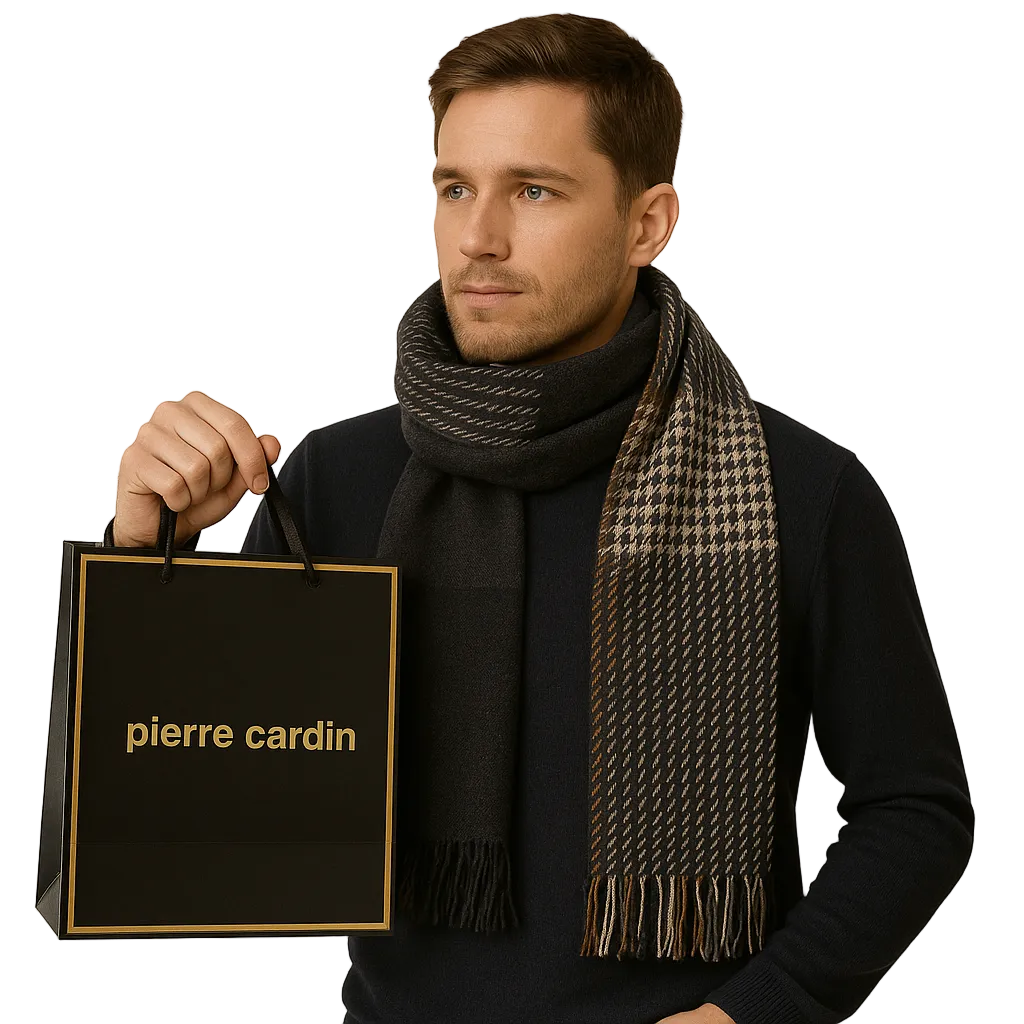 Pierre Cardin Men's Scarf Pattern + Free Gift Bag – VanityStock.com